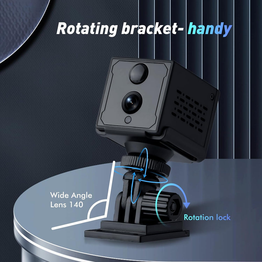 SpyWfi™ Mini Travel Cube Hidden Night Vision Spy Camera 2K HD WiFi ...