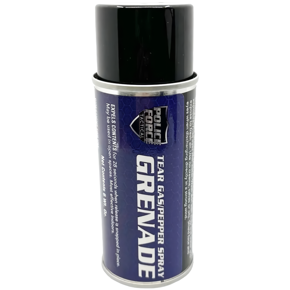 Police Force Tactical Tear Gas Pepper Spray Fog Throwing Grenade 6 oz.