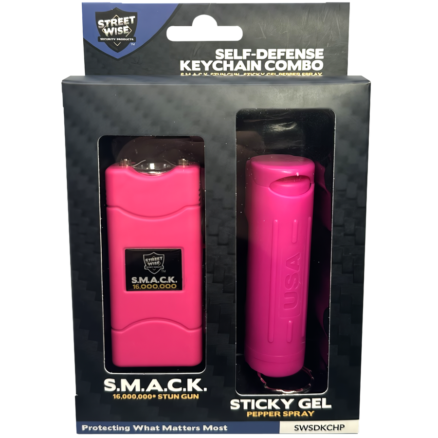 Streetwise™ Keychain Pepper Gel & Stun Gun Bundle Pack - The Home ...