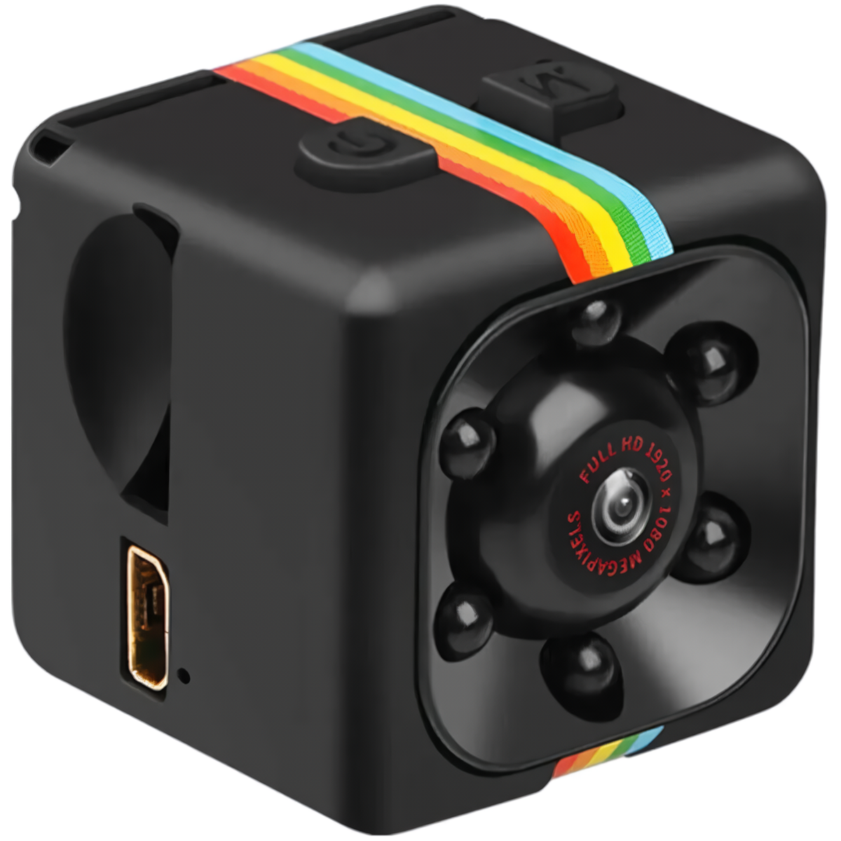 SpyWfi™ 1" Mini Travel Cube Hidden Night Vision Spy Camera 1080p HD DV ...