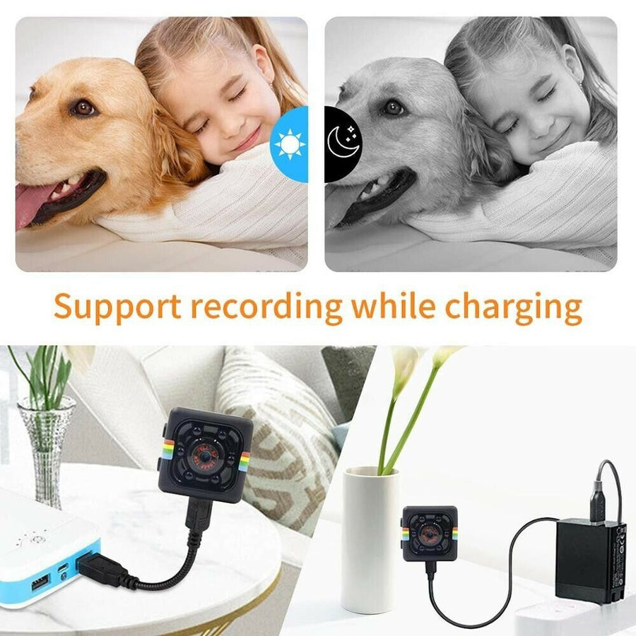 SpyWfi™ 1" Mini Travel Cube Hidden Night Vision Spy Camera 1080p HD DV ...