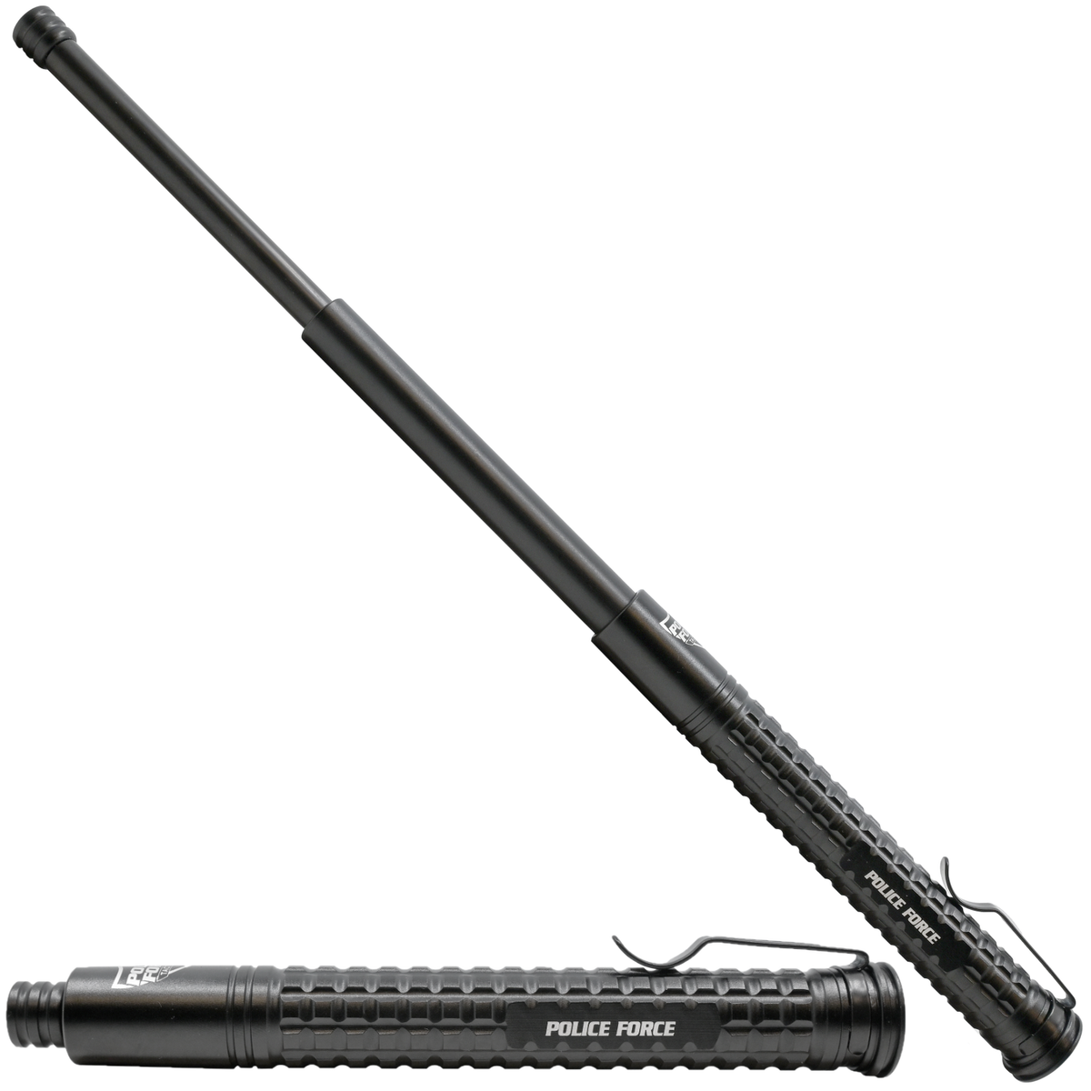 Police Force Tactical Push Button EZ Close Expandable Steel Baton 16 ...